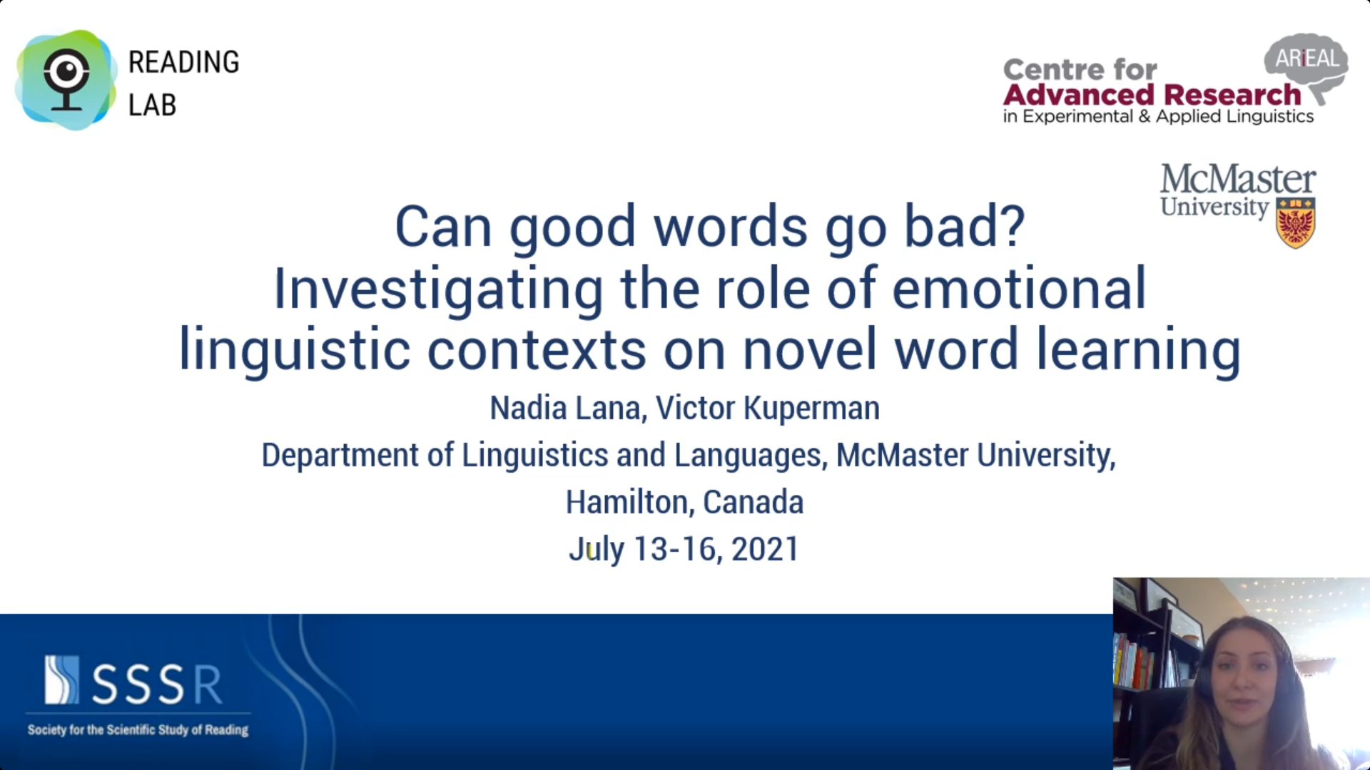 28th Annual Meeting of the Society for the Scientific Study of Reading ...
